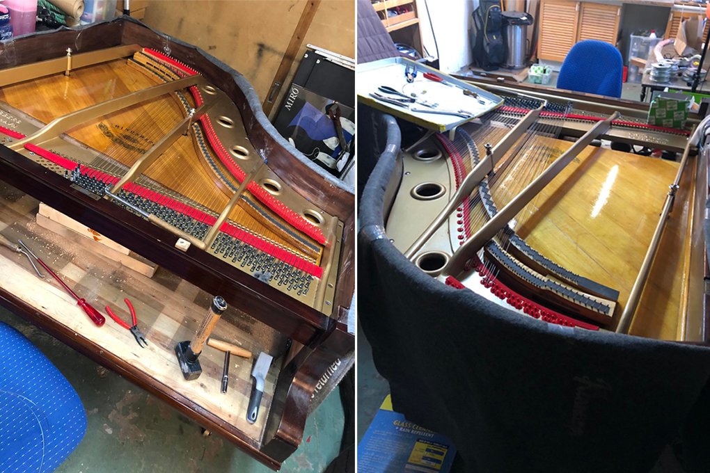 Flygill á flakki – gert við hljóðfæri Davíðs | akureyri.net